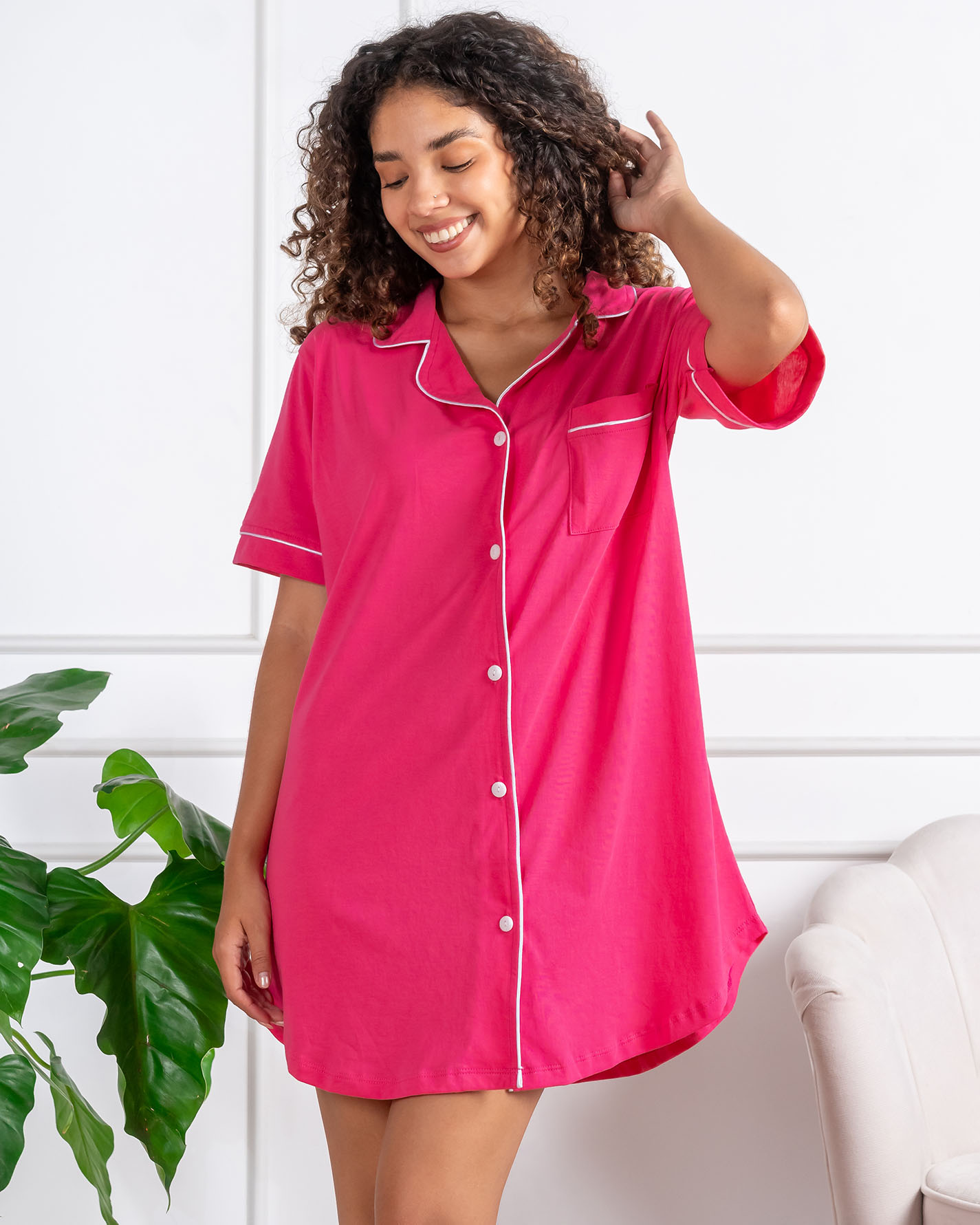 Camisón de dama con botones - Barcal
